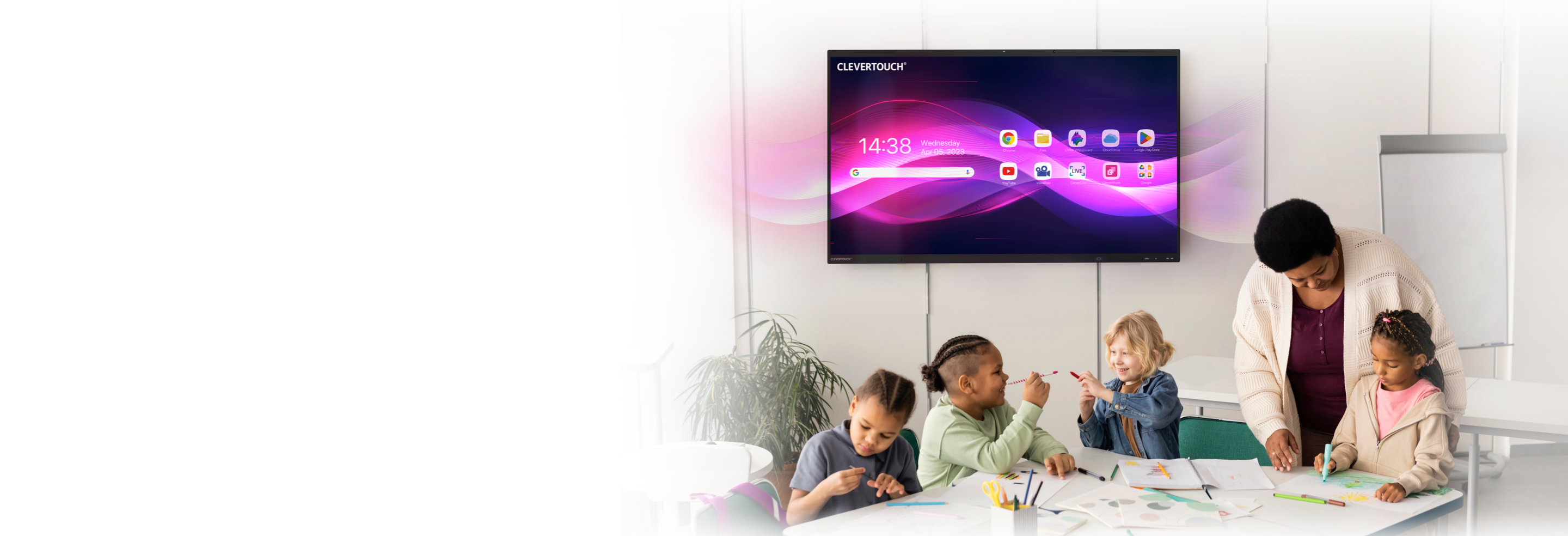 IMPACT Lux 2 - Google Certified Interactive Display - Clevertouch Technologies Germany